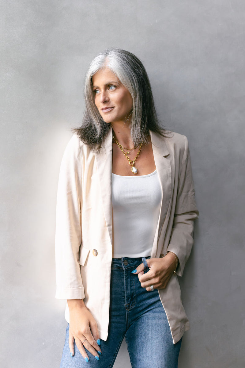 Alpha Natural Linen Blazer – shoppe smitten