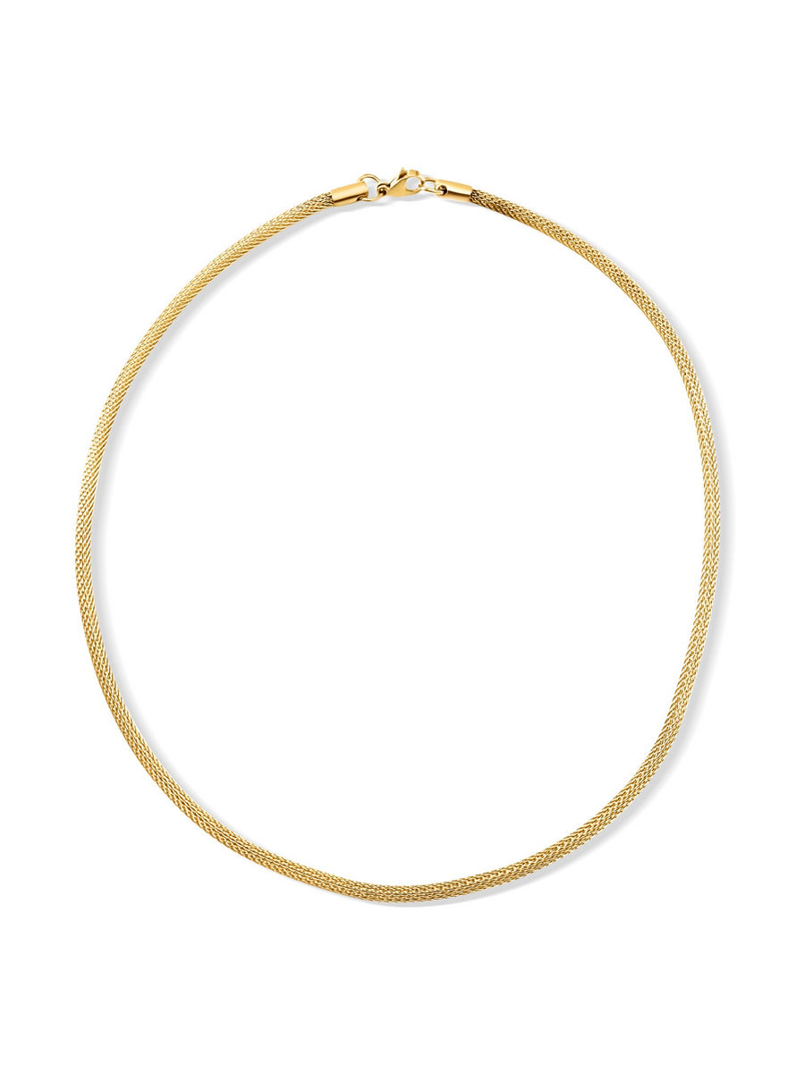 Bowie Round Mesh Chain Necklace – shoppe smitten